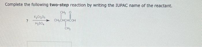Solved Complete the following one-step reaction by writing | Chegg.com