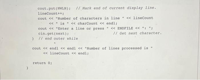 Solved II Filet countchars. cpp 11 Counts number of | Chegg.com