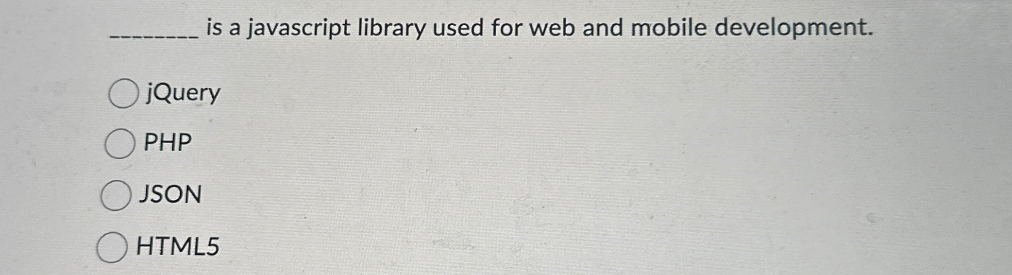 Solved is a javascript library used for web and mobile | Chegg.com