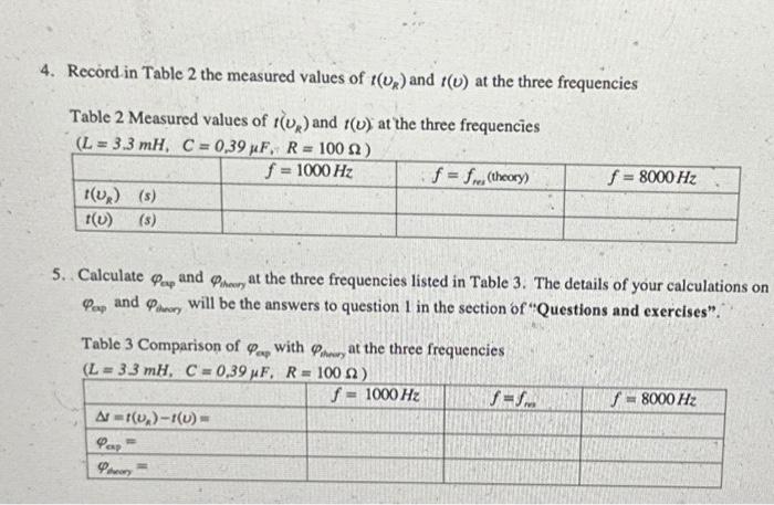 Solved 1. Data from Exp 8.1 are displayed in Figure 1. (L= | Chegg.com