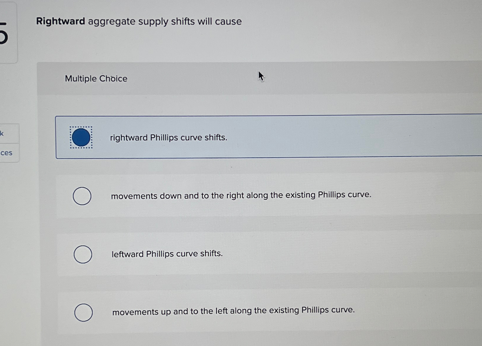 Solved Rightward aggregate supply shifts will causeMultiple | Chegg.com