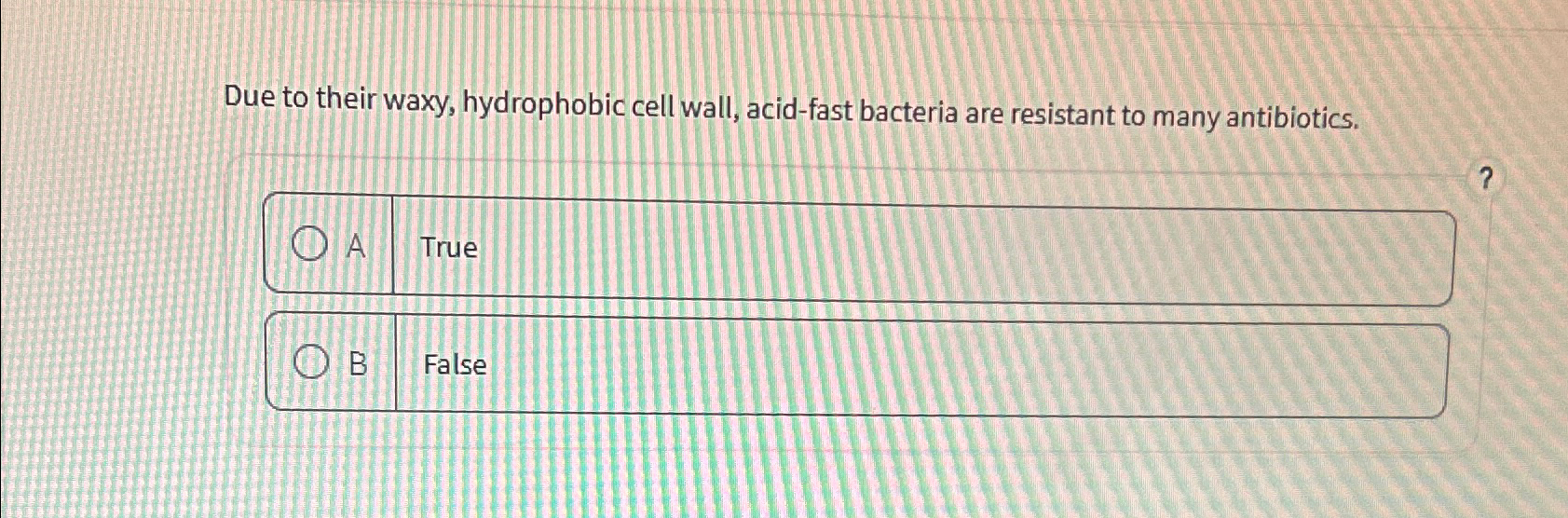 Solved Due to their waxy, hydrophobic cell wall, acid-fast | Chegg.com