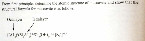 Solved From first principles determine the atomic structure | Chegg.com