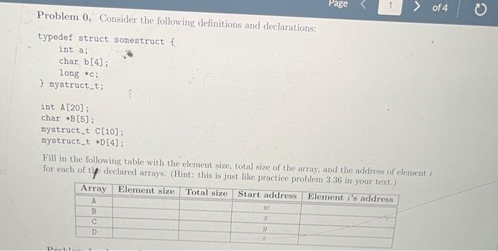 Solved Problem 0. Consider the following definitions and | Chegg.com