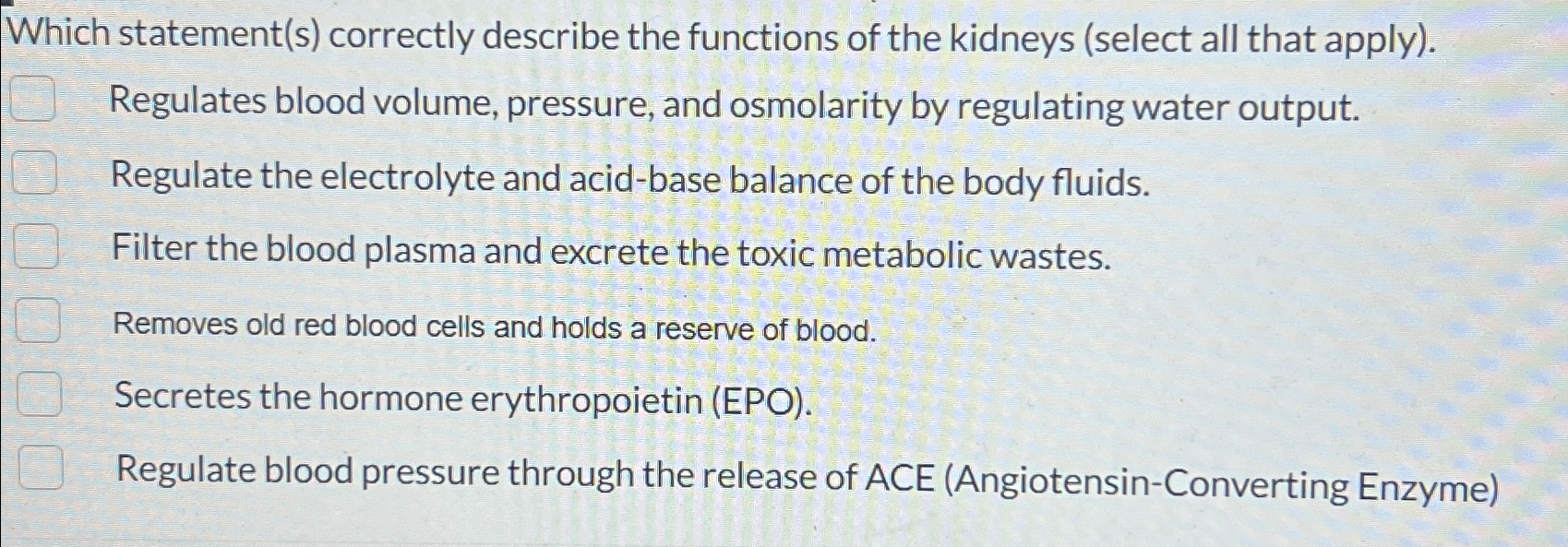 Solved Which statement(s) ﻿correctly describe the functions | Chegg.com