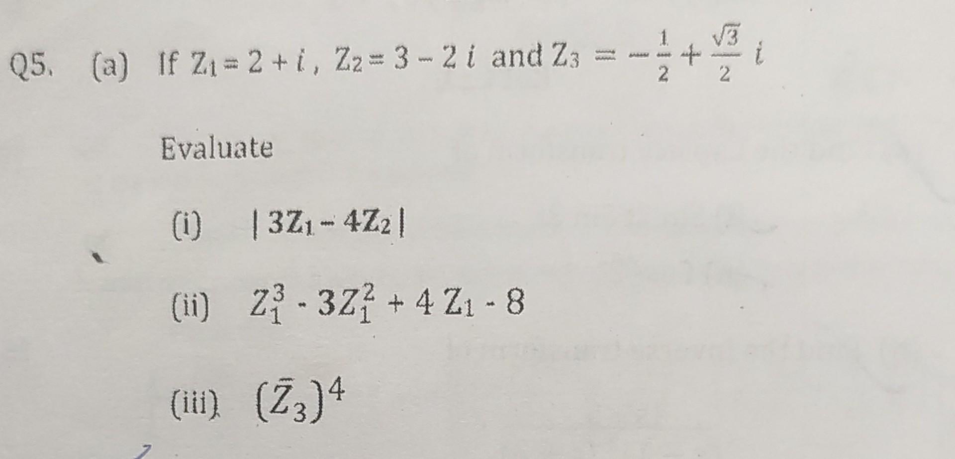 Solve this complex variable question with detailed | Chegg.com