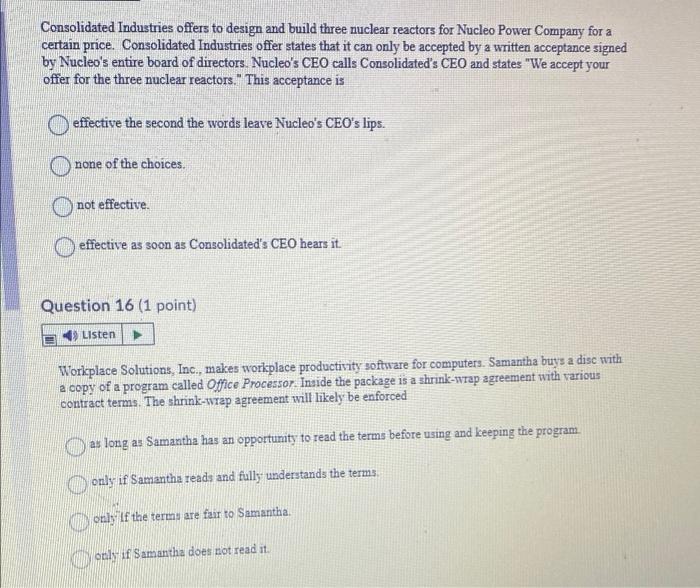 Solved Consolidated Industries offers to design and build | Chegg.com