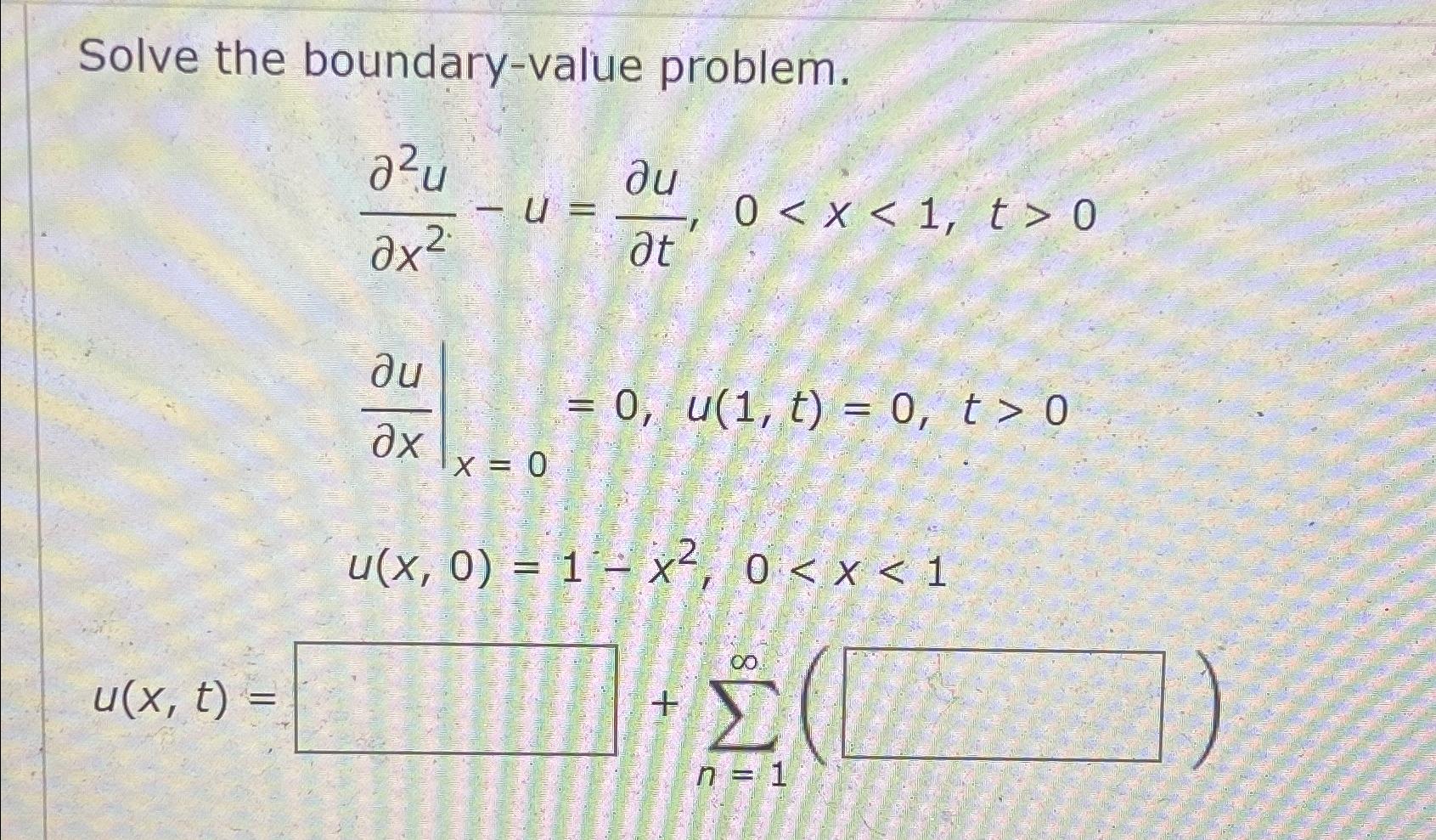 Solved Solve the boundary-value | Chegg.com