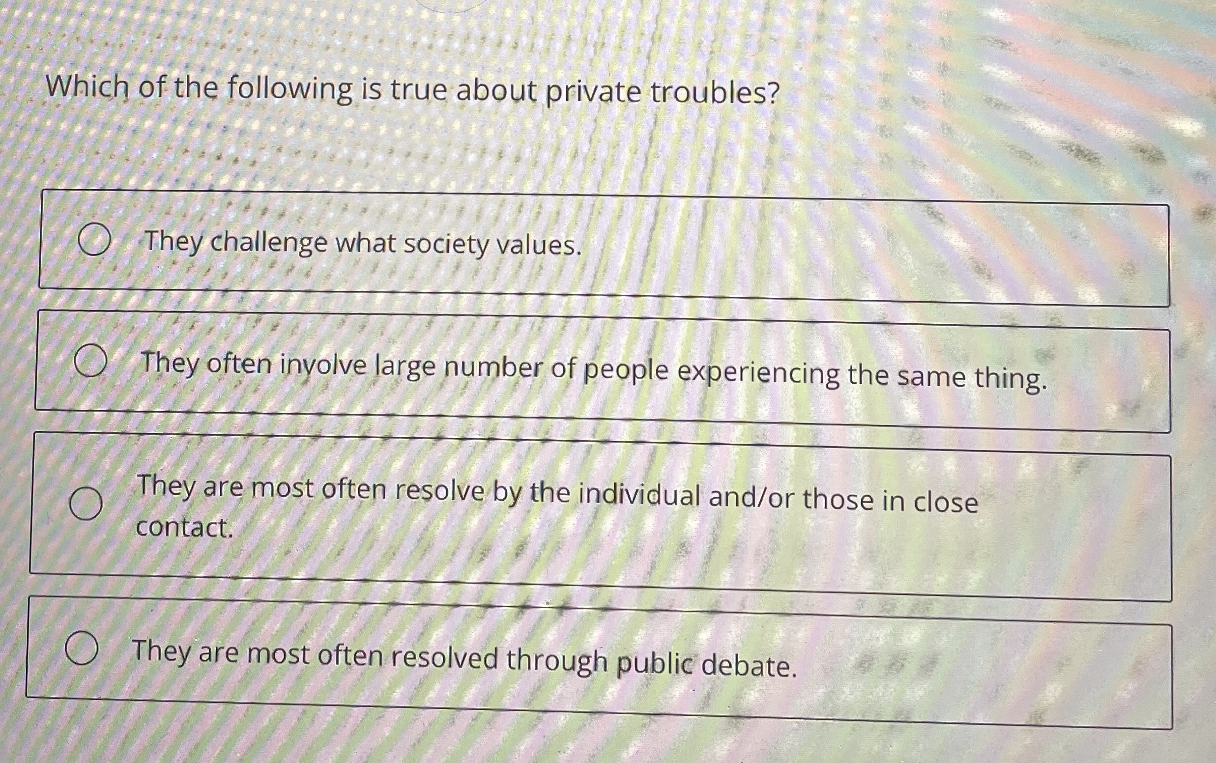 Solved Which of the following is true about private | Chegg.com