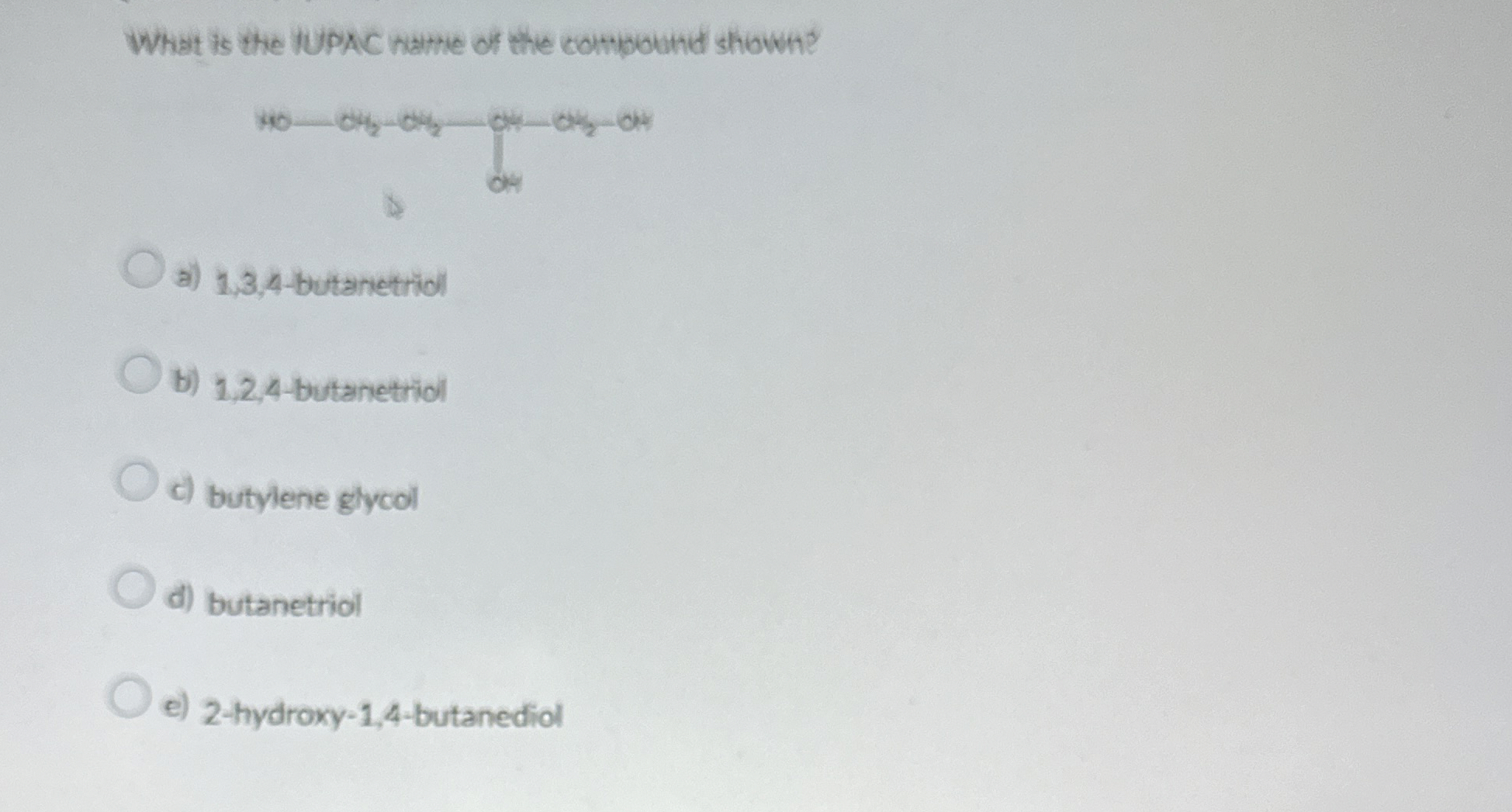 Solved What is the IUPAC name of the eompound | Chegg.com