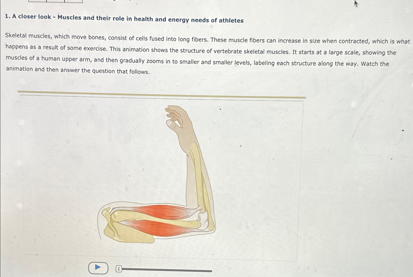 Solved A closer look - ﻿Muscles and their role in health and | Chegg.com