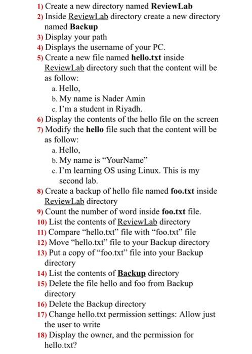 Solved I need to solve my homework by using linux commands | Chegg.com