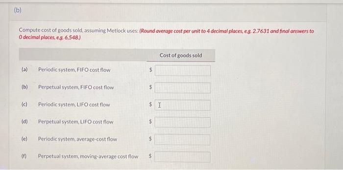 Solved Calculate the weighted-average cost per unit. | Chegg.com