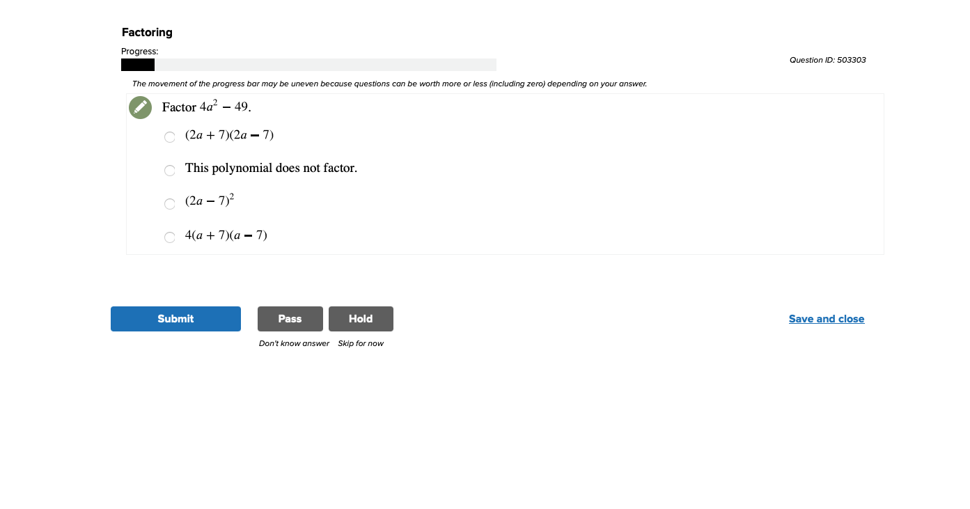 Solved Progress:Question ID: 503303The movement of the | Chegg.com