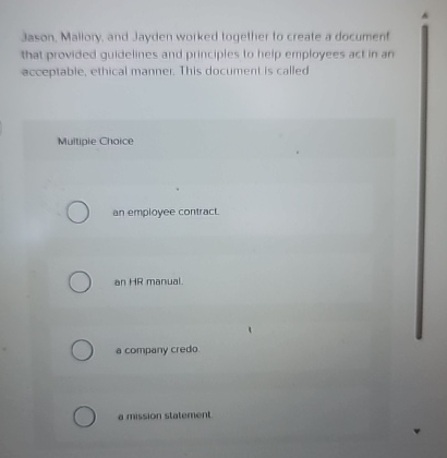 Solved Jason, Mallory, and Jayden woiked together to create | Chegg.com