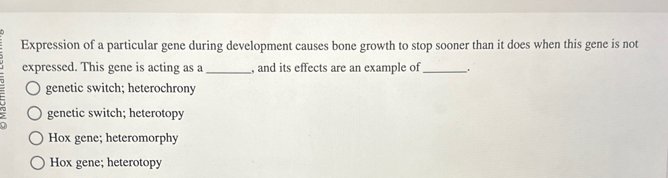 Solved Expression of a particular gene during development | Chegg.com