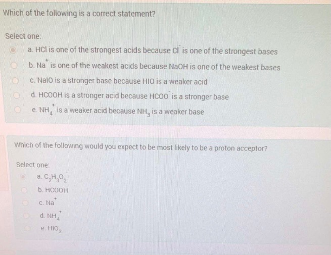 Solved Which of the following is a correct statement? Select | Chegg.com