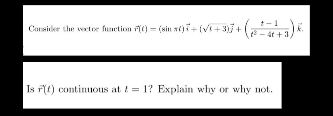 Solved Consider the vector function | Chegg.com