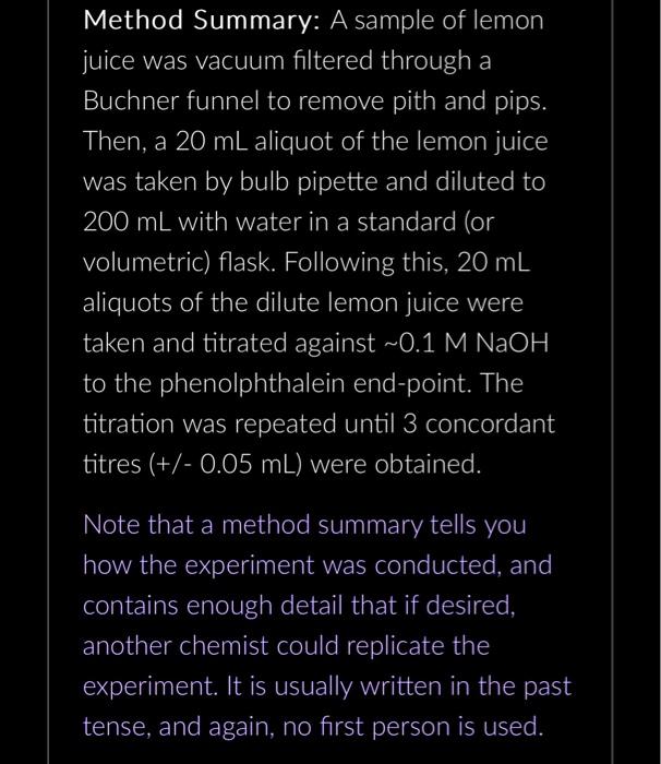 Solved Experiment 3 Aim: To determine the concentration of | Chegg.com
