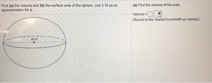Solved Find (a) the volume and (b) the surface area of the | Chegg.com