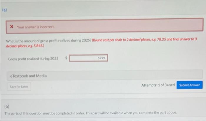 Solved During 2025, Crane Furniture Company purchases a | Chegg.com