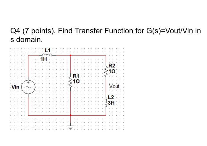 Solved Q4 (7 points). Find Transfer Function for | Chegg.com