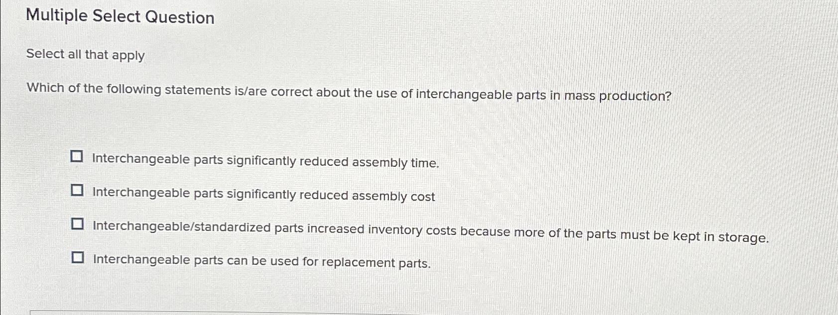 Solved Multiple Select QuestionSelect all that applyWhich of | Chegg.com