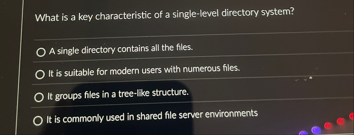 Solved What is a key characteristic of a single-level | Chegg.com