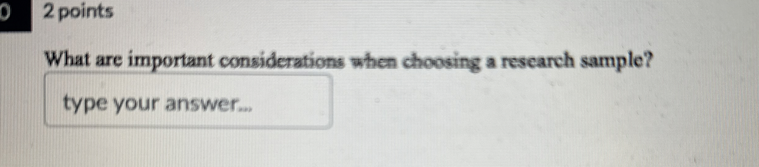 Solved 2 ﻿pointsWhat are important considerations when | Chegg.com