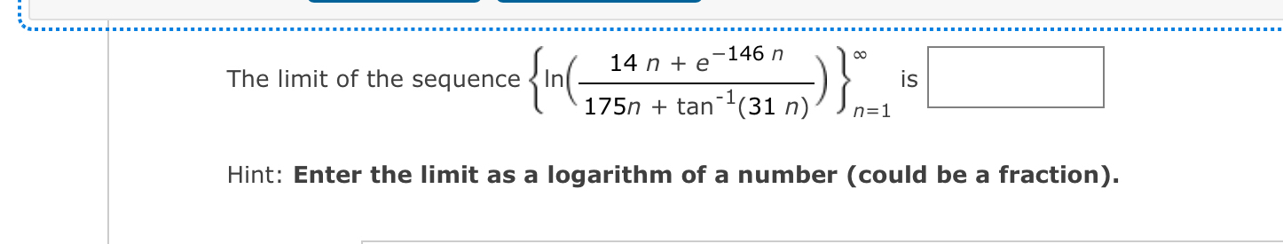 Solved The limit of the sequence | Chegg.com