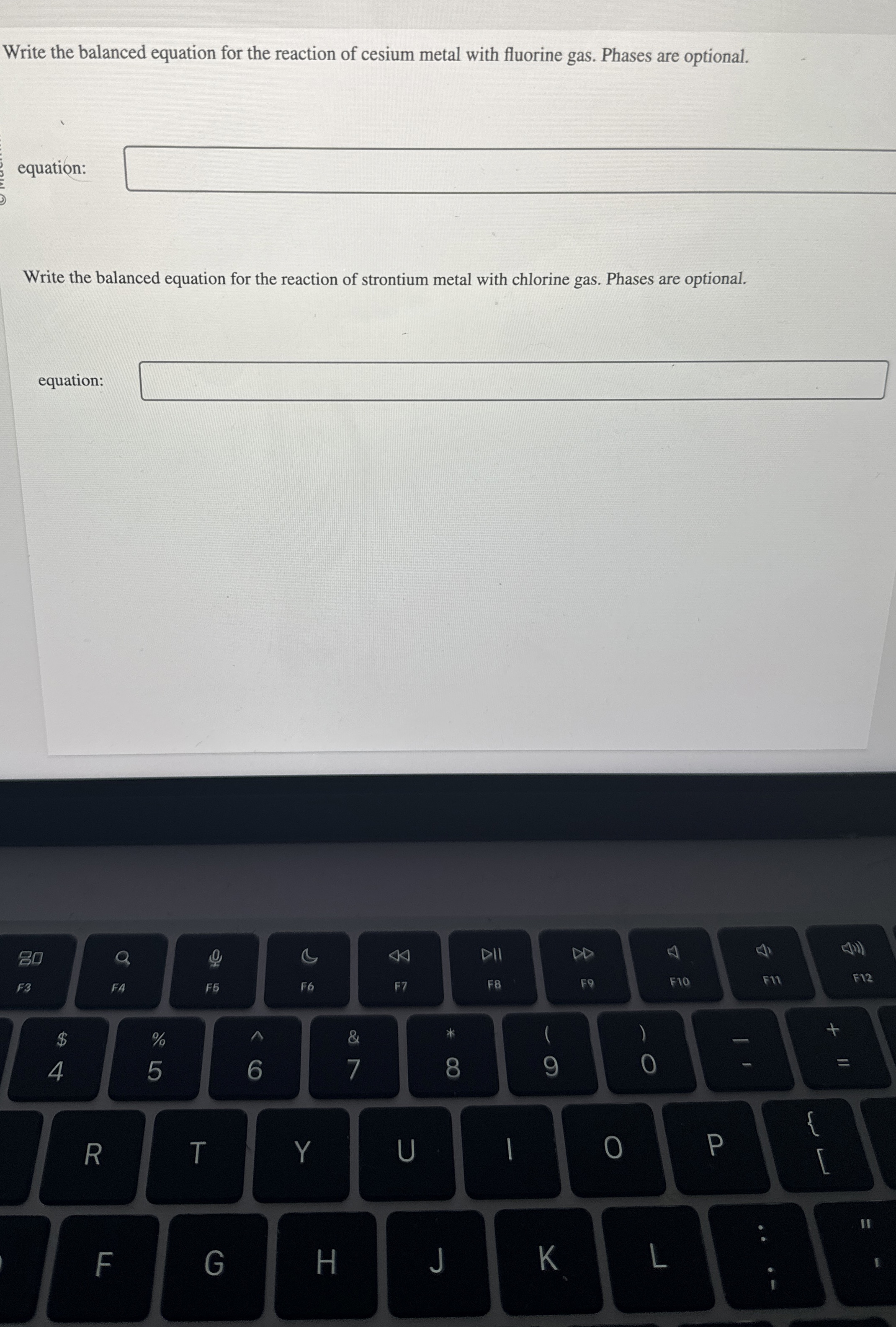 Solved Write the balanced equation for the reaction of | Chegg.com