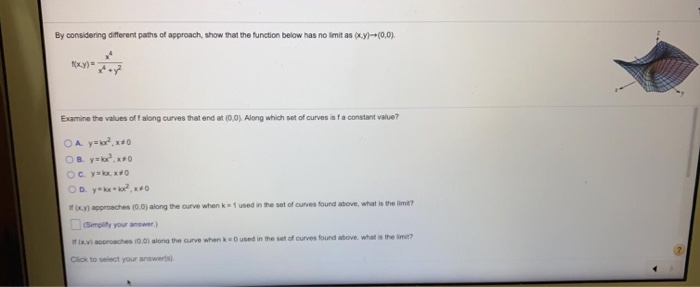 Solved By considering different paths of approach, show that | Chegg.com