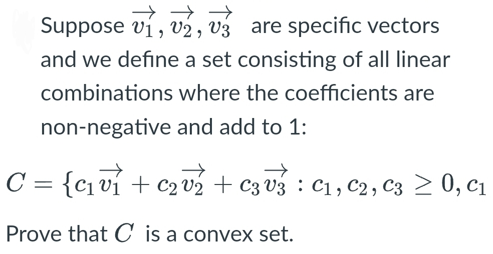 Solved Suppose vec(v1),vec(v2),vec(v3) ﻿are specific vectors | Chegg.com
