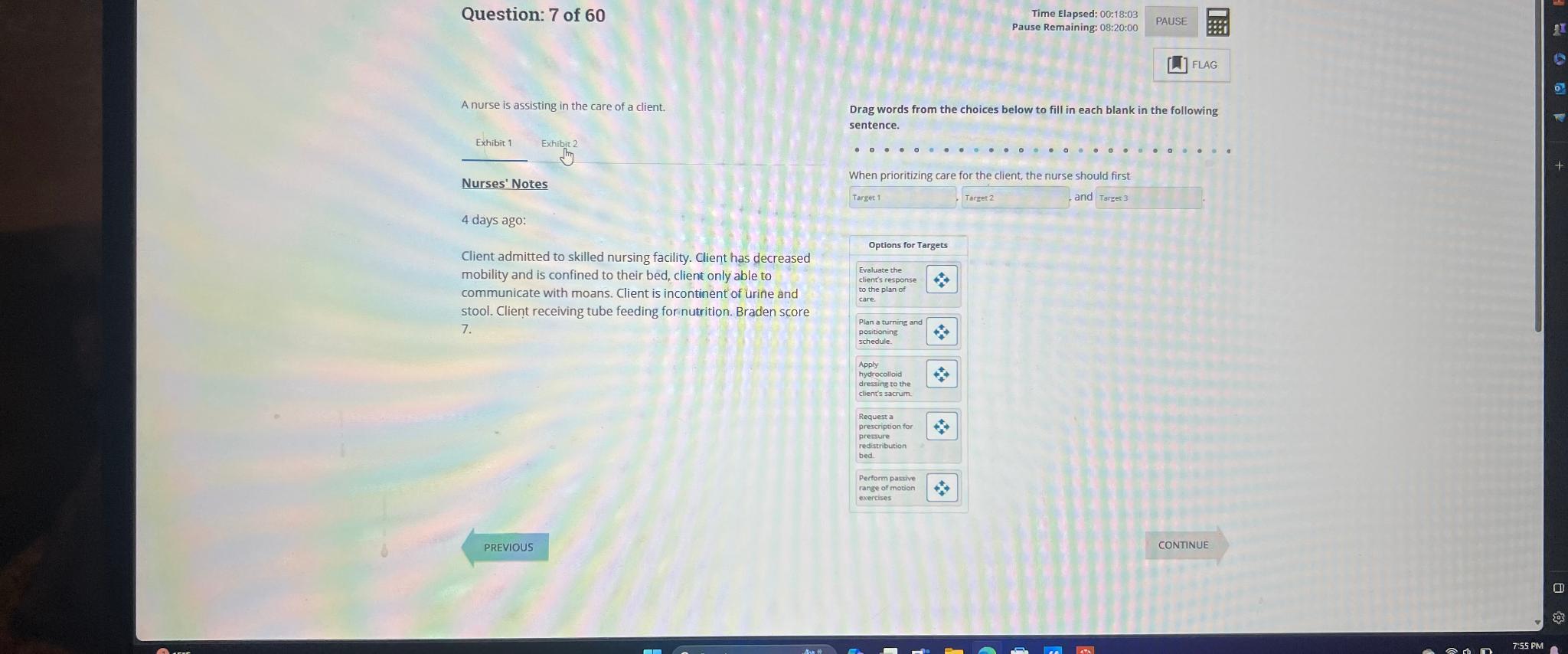 Solved Question: 7 ﻿of 60Time Elapsed: 00:18:03 ﻿Pause | Chegg.com