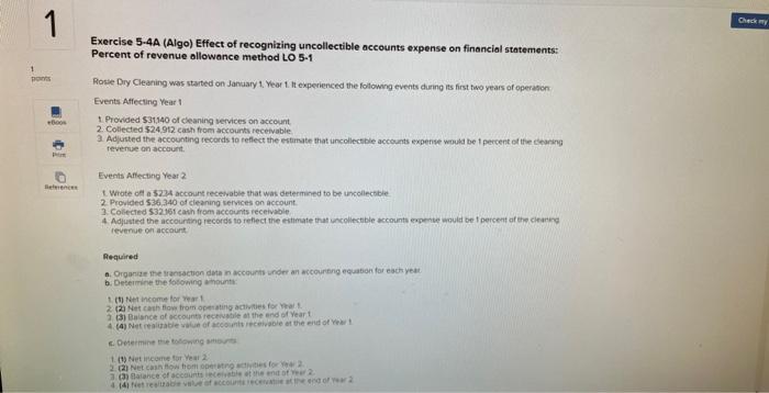 Solved Exercise 5-4A (Algo) Effect of recognizing | Chegg.com