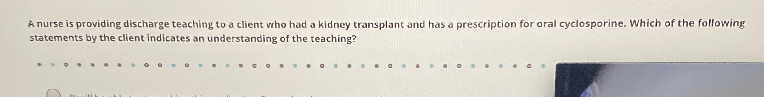 Solved A nurse is providing discharge teaching to a client | Chegg.com