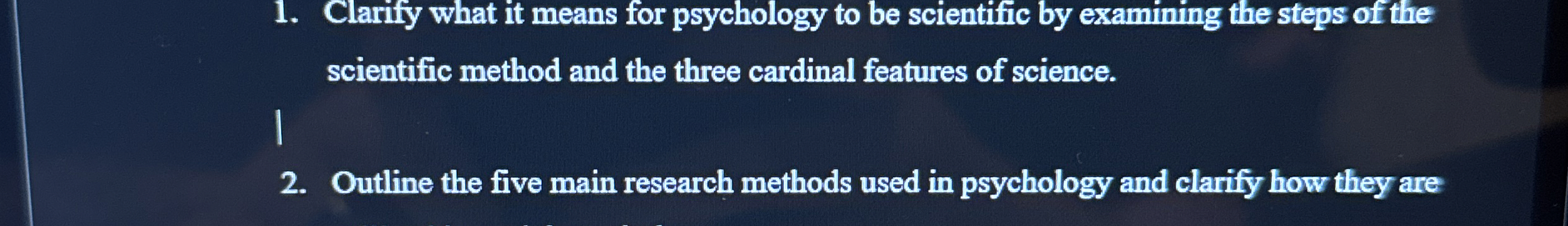 Solved Clarify what it means for psychology to be scientific | Chegg.com