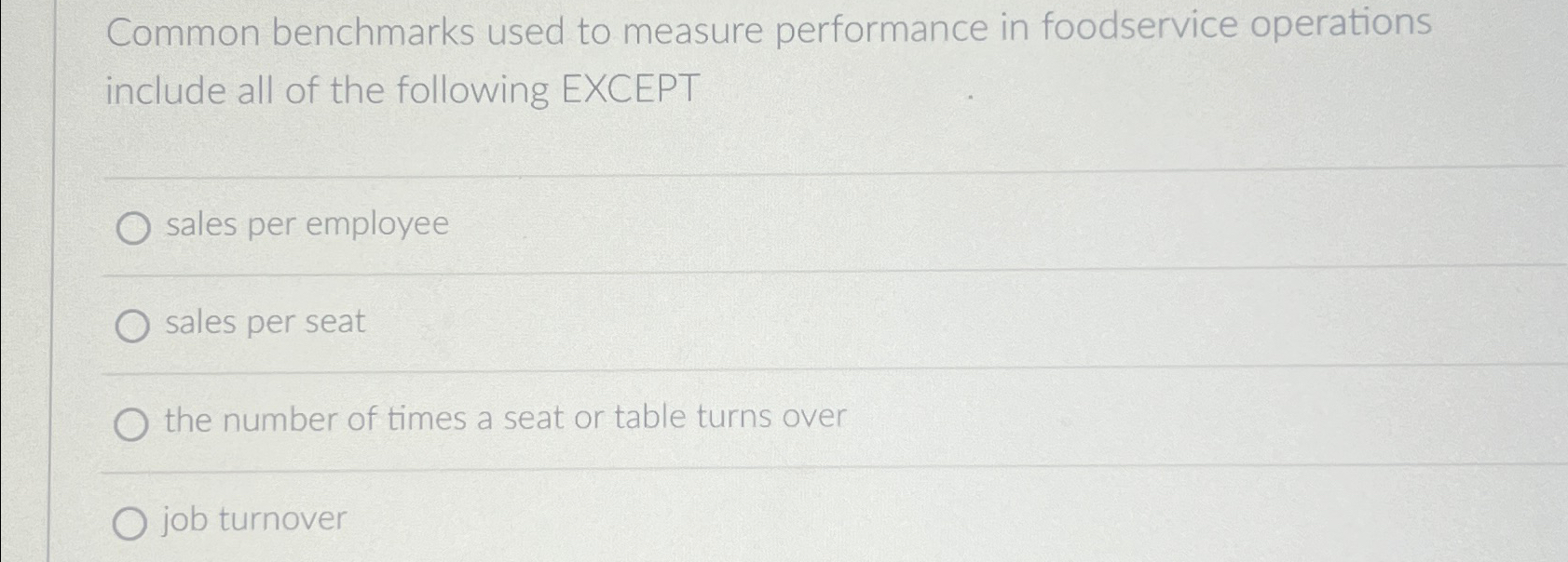 Solved Common benchmarks used to measure performance in | Chegg.com