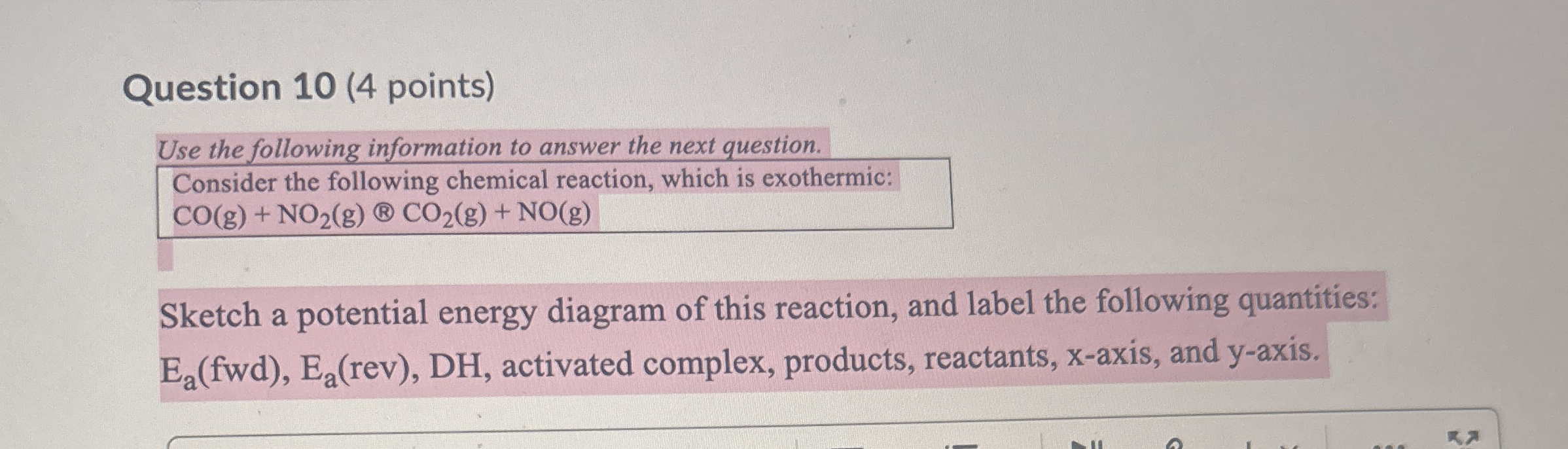 Solved Question 10 (4 points)Use the following information | Chegg.com Solved Question 10 (4 points)Use the following information | Chegg.com