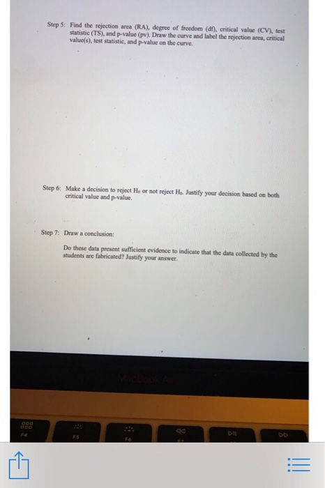 Solved Step 5: Find the rejection area (RA), degree of | Chegg.com