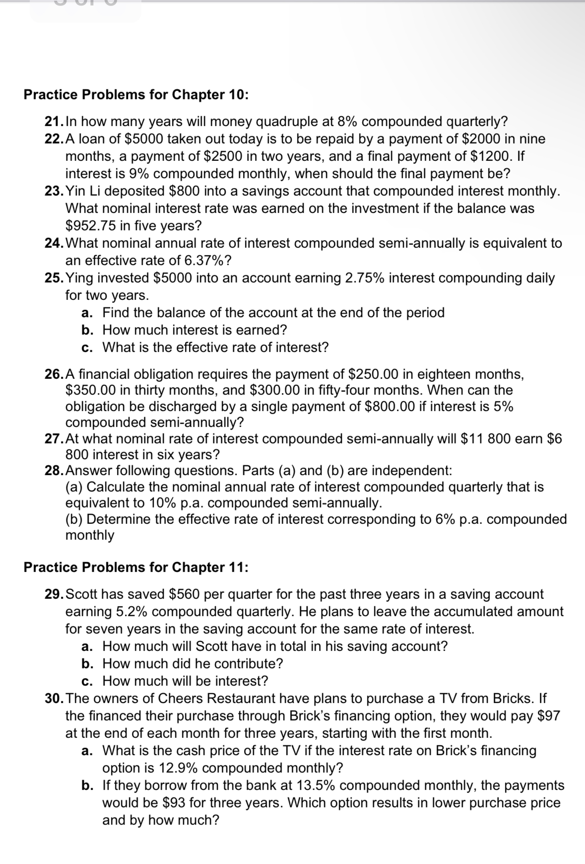 Solved Practice Problems For Chapter 1021 ﻿in How Many 4125