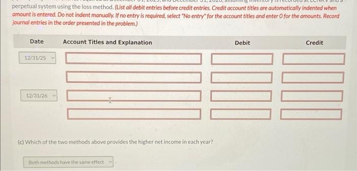 December 31, 2026. This information is presented | Chegg.com