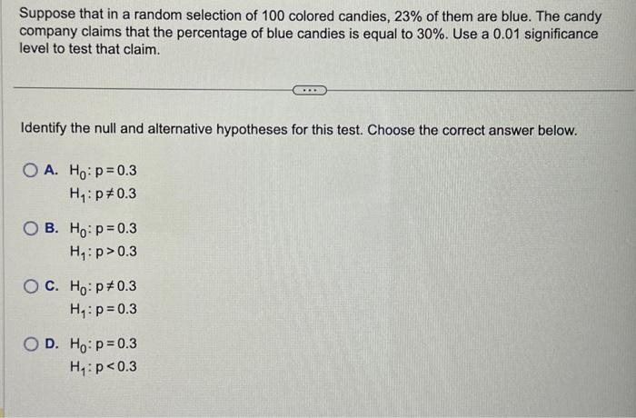Solved Suppose that in a random selection of 100 colored | Chegg.com