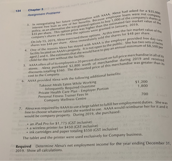 Solved Ssignment Problem Three 10 Employment Income 8333