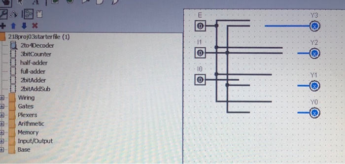 1. Using Logisim draw a detailed logical diagram | Chegg.com