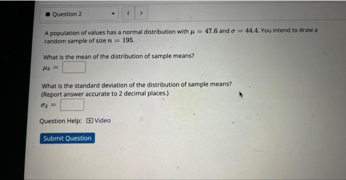 Solved A population of values has a normal distribution with | Chegg.com