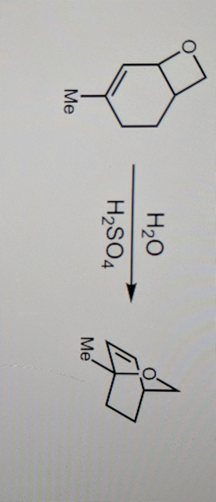Solved H2O H2SO4 De Me Me | Chegg.com