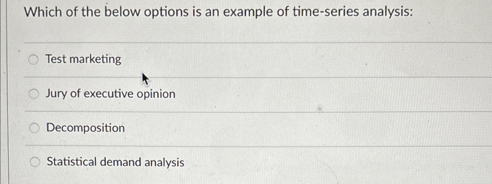 Solved Which of the below options is an example of | Chegg.com