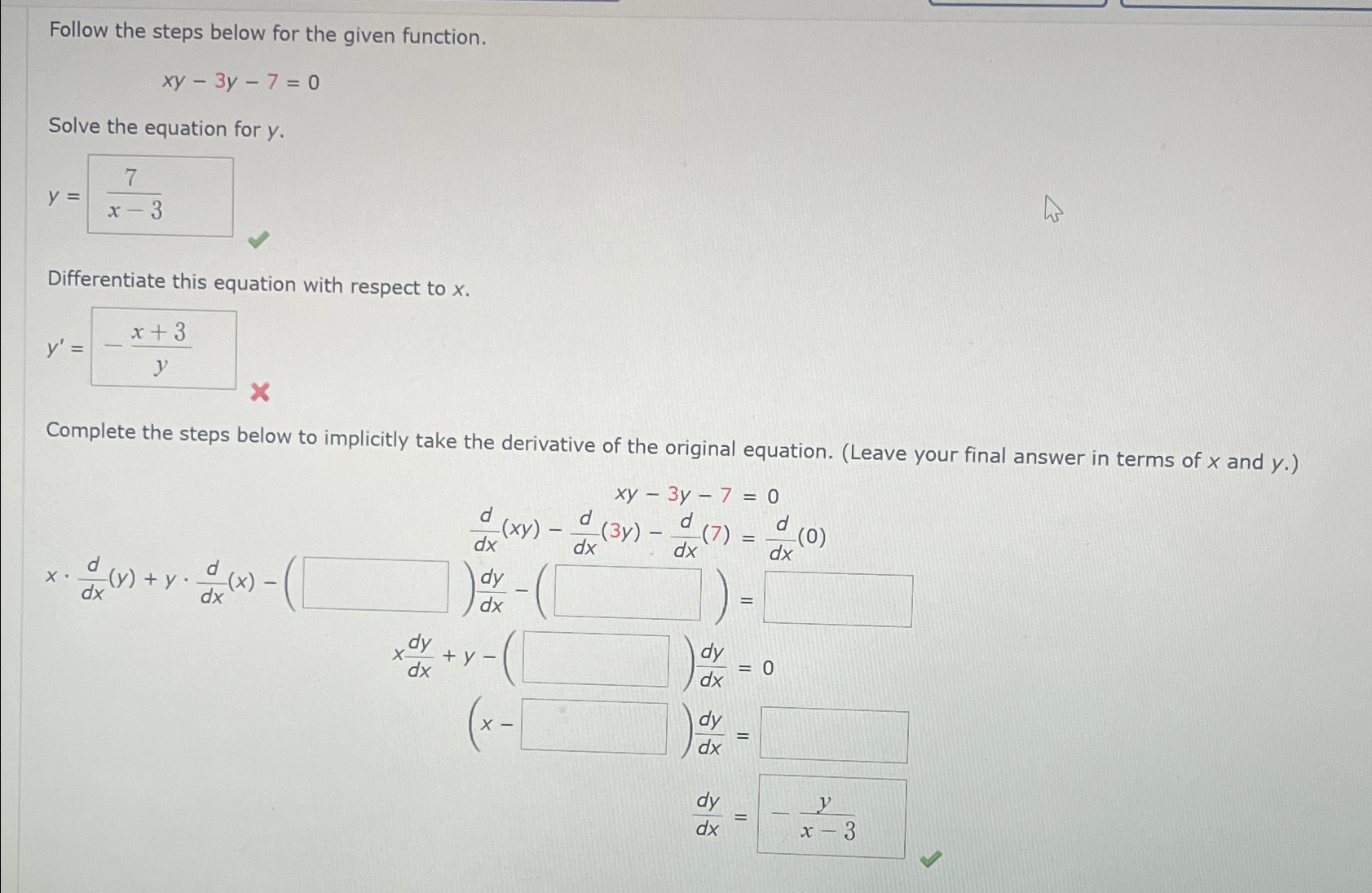 Solved Follow the steps below for the given | Chegg.com